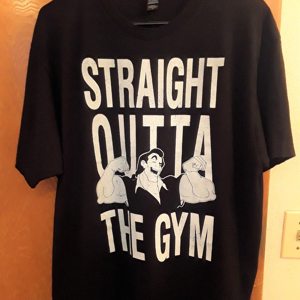 New Disney Villains Gaston Gym Graphic T Shirt From H… - Gem